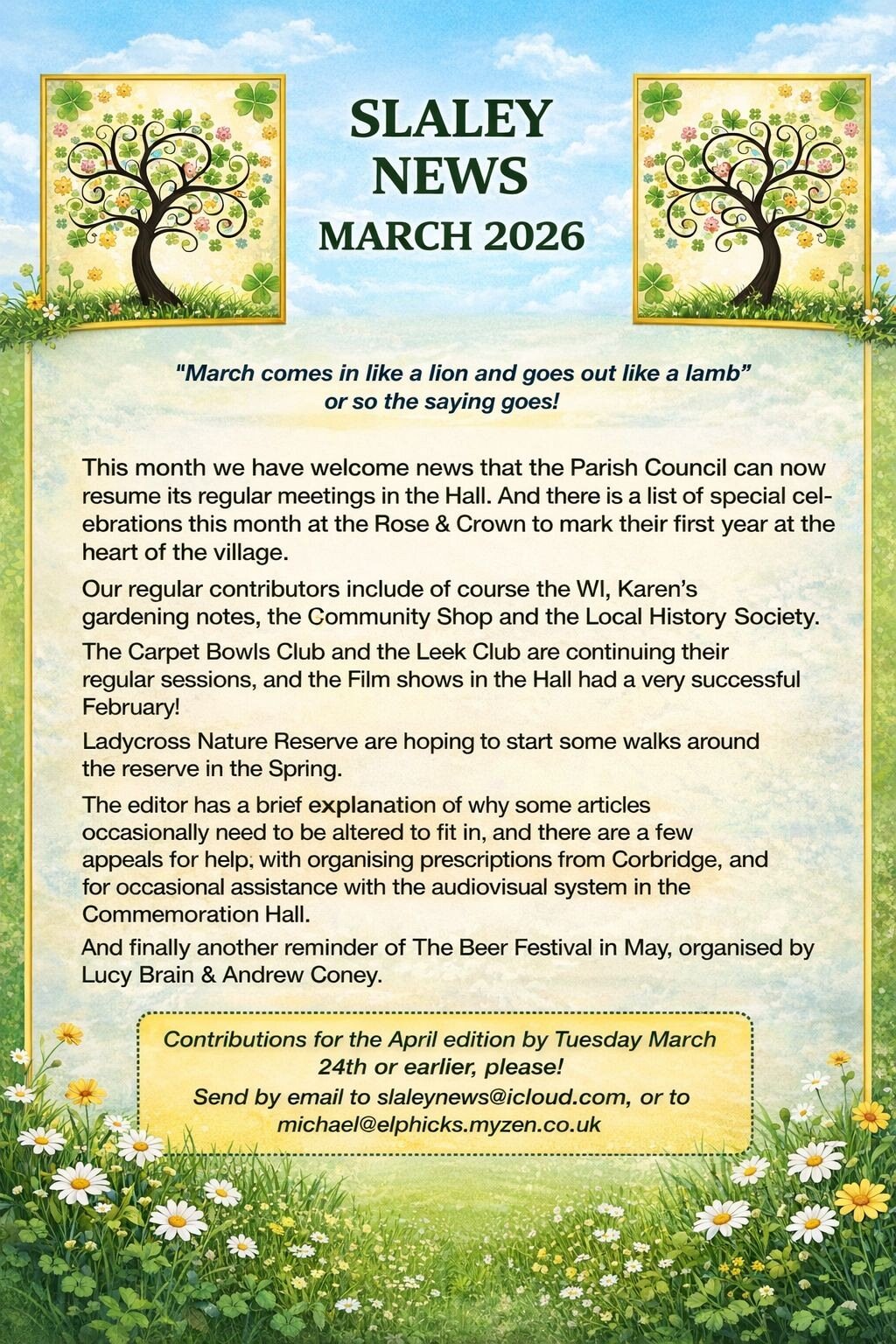 Slaley Community | Slaley Parish Council